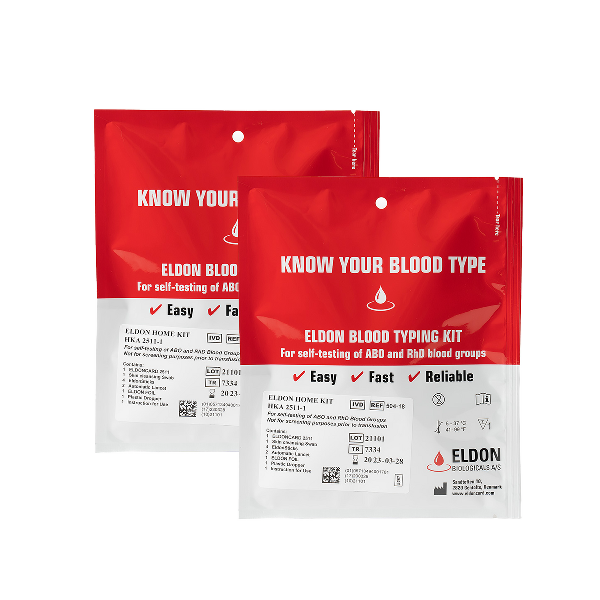 Eldoncard - Blood Type Test - 2 Pack — Omninela.co.za