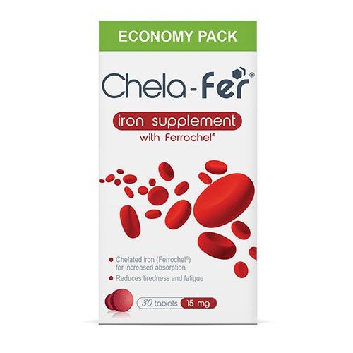 Chela-Fer 15 mg 30 Tablets I Omninela Medical — Omninela.co.za