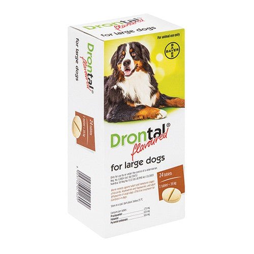 Drontal Flavoured Deworming Tablet For Large Dogs - 24 Tablets I ...
