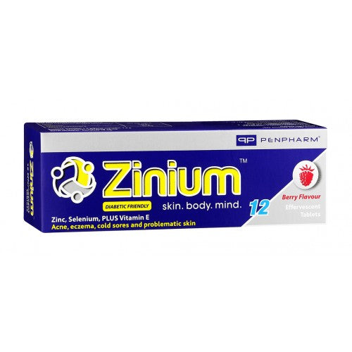 Zinium Berry Effervescent Tablets 12 I Omninela Medical — Omninela.co.za