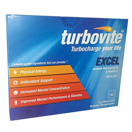 Turbovite Excel Sachet 20 I Omninela Medical — Omninela.co.za