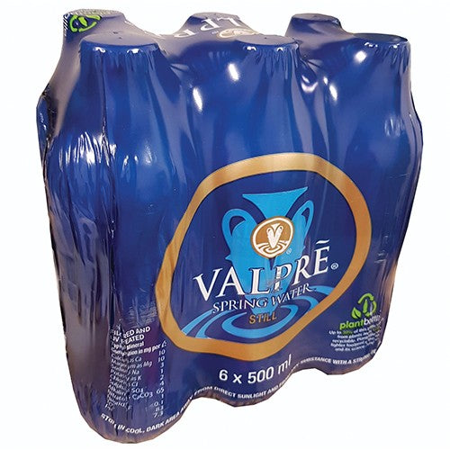 Valpre Still Water 6 Pack x 500 ml I Omninela Medical — Omninela.co.za