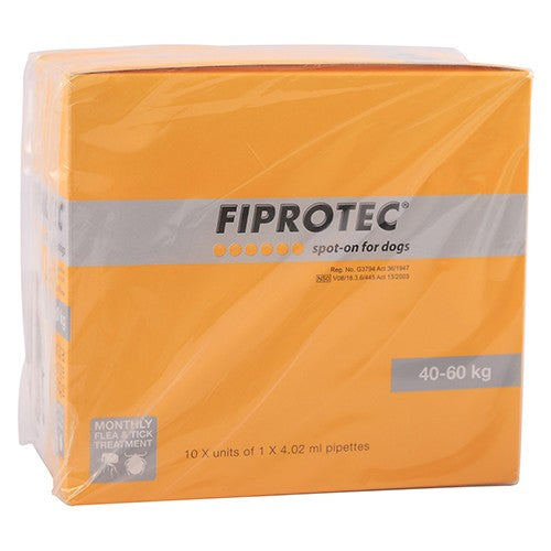 Fiprotec Dog 40-60Kg - 10 Pack I Omninela Medical — Omninela.co.za