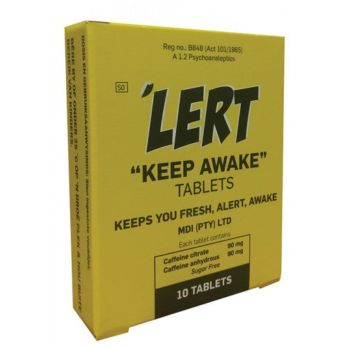 Lert Keep Awake Tablets 10 I Omninela Medical — Omninela.co.za