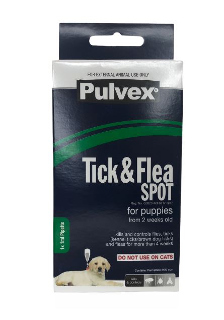 Pulvex Tick & Flea Spot For Puppies - 1ml I Omninela Medical — Omninela ...