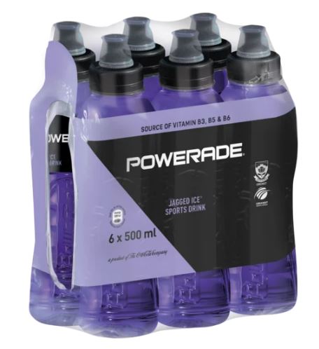 Powerade Jagged Ice 6 Pack x 500 ml I Omninela Medical — Omninela.co.za