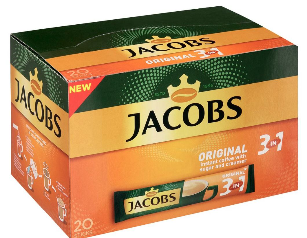 Jacobs Instant Coffee Stick 3 In 1 - 20 Pack I Omninela Medical ...